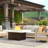 Oriflamme Stone Series Rectangle Gas Fire Table – All Backyard Fun