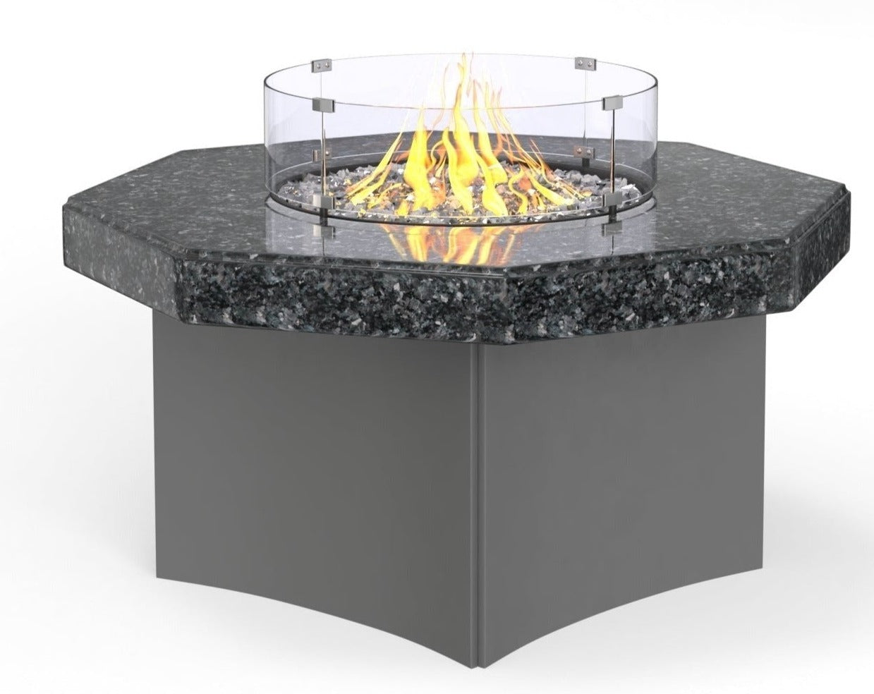 Oriflamme Gas Fire Pit Table Elegance Octagon – All Backyard Fun