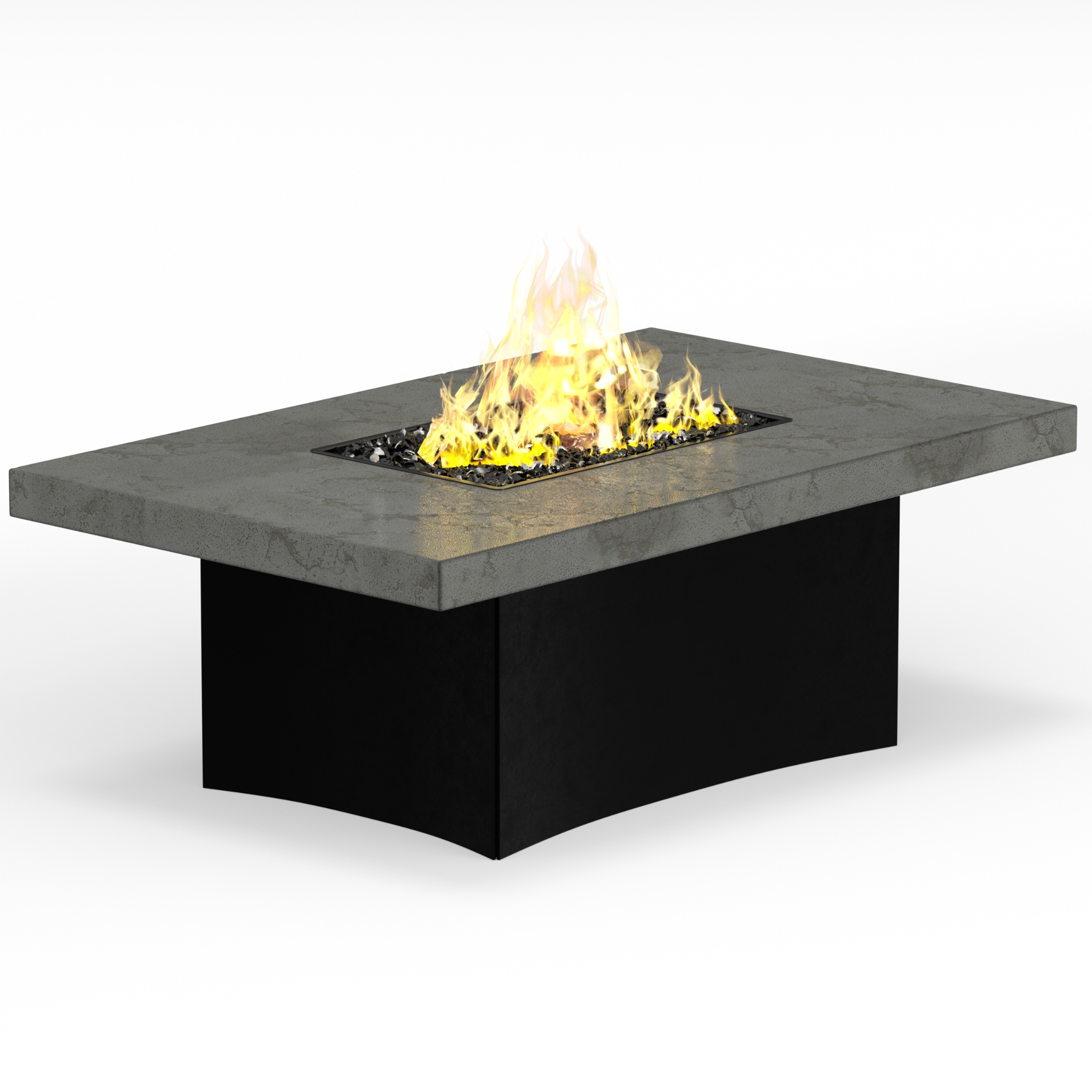Oriflamme Stone Series Rectangle Gas Fire Pit Table – Outdoor Fire ...