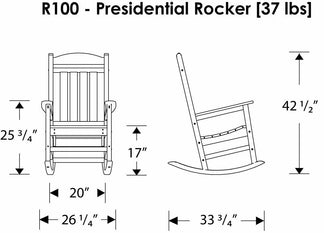 POLYWOOD Presidential 3-Piece Rocker Set – All Backyard Fun