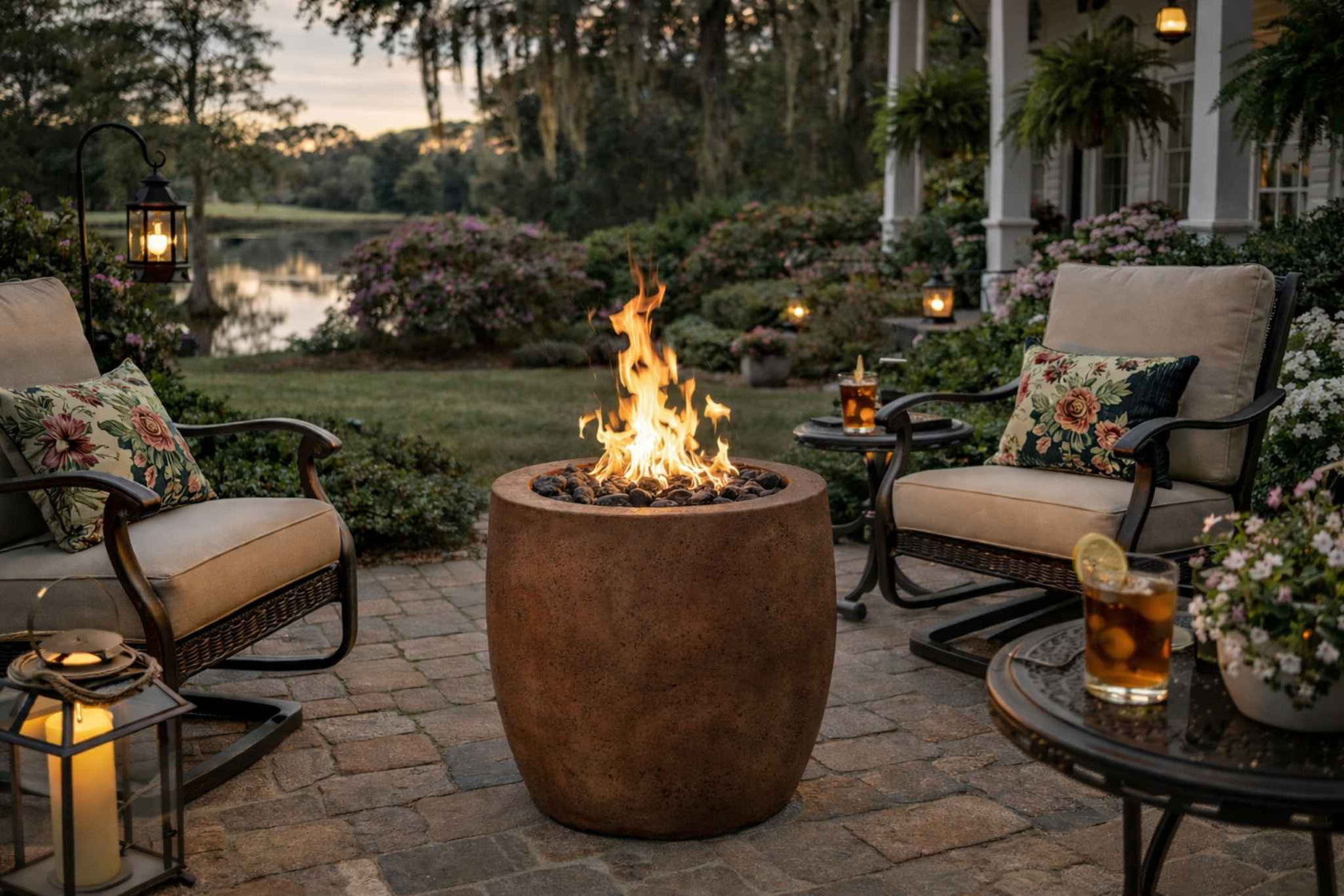 Studio Pot 3 Fire Pit Bowl (Enclosed Propane Unit) – All Backyard Fun